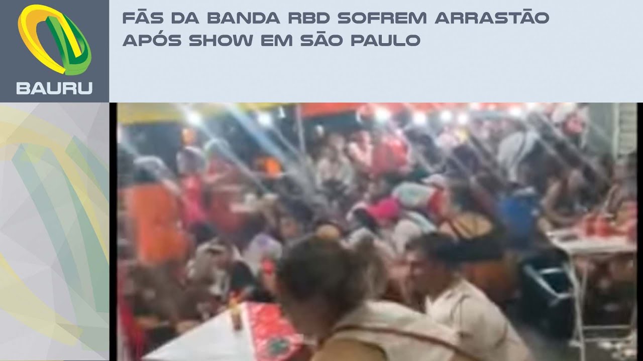 Fãs da banda RBD sofrem arrastão após show em São Paulo - YouTube