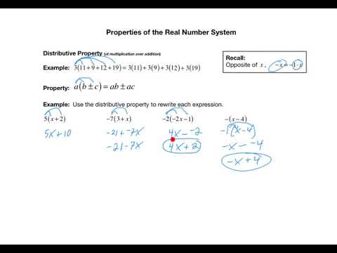 Properties of Real Number System, part 2 of 3 - YouTube