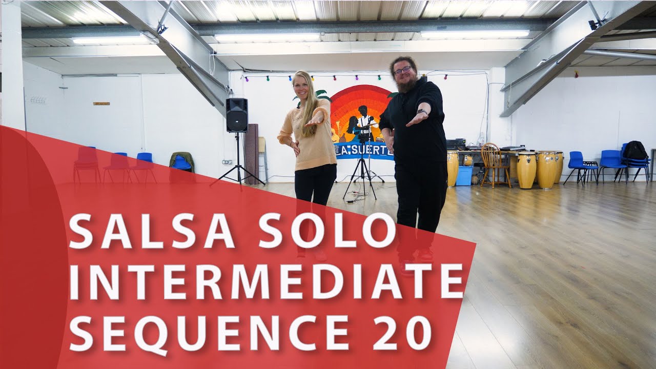 Sequence 20 - Salsa Solo (Intermediate) - YouTube
