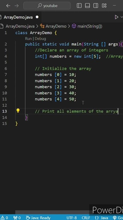 "Learn the basics of arrays in Java! 🚀 Perfect for beginners! 💻 #JavaArrays #FixltCoders" - YouTube