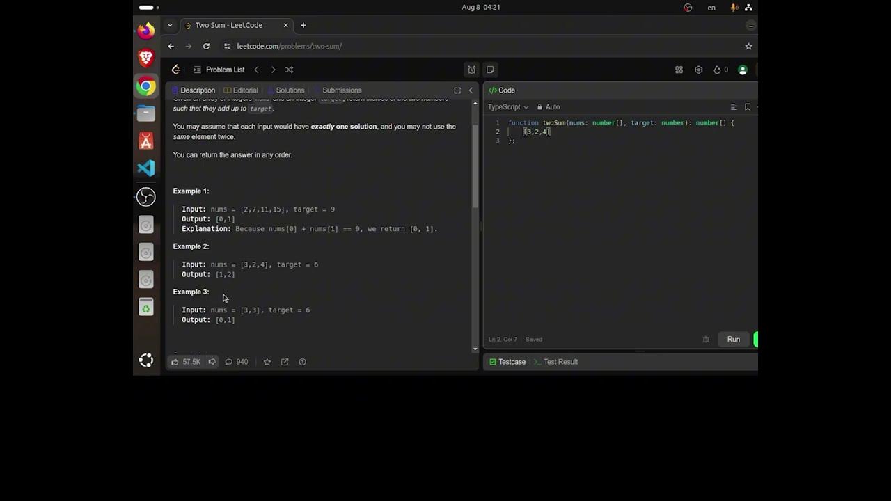 Two Sum problem-solving Arabic video1 #leetcode #problemsolving using #javascript #interview ...