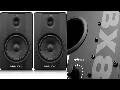 M Audio BX8 D2 Active 2 Way Studio Monitor Speakers Bi Amplified ...
