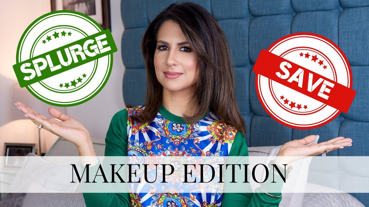 SAVE vs. SPLURGE MAKEUP EDITION | Makeup Essentials | JASMINA PURI ...