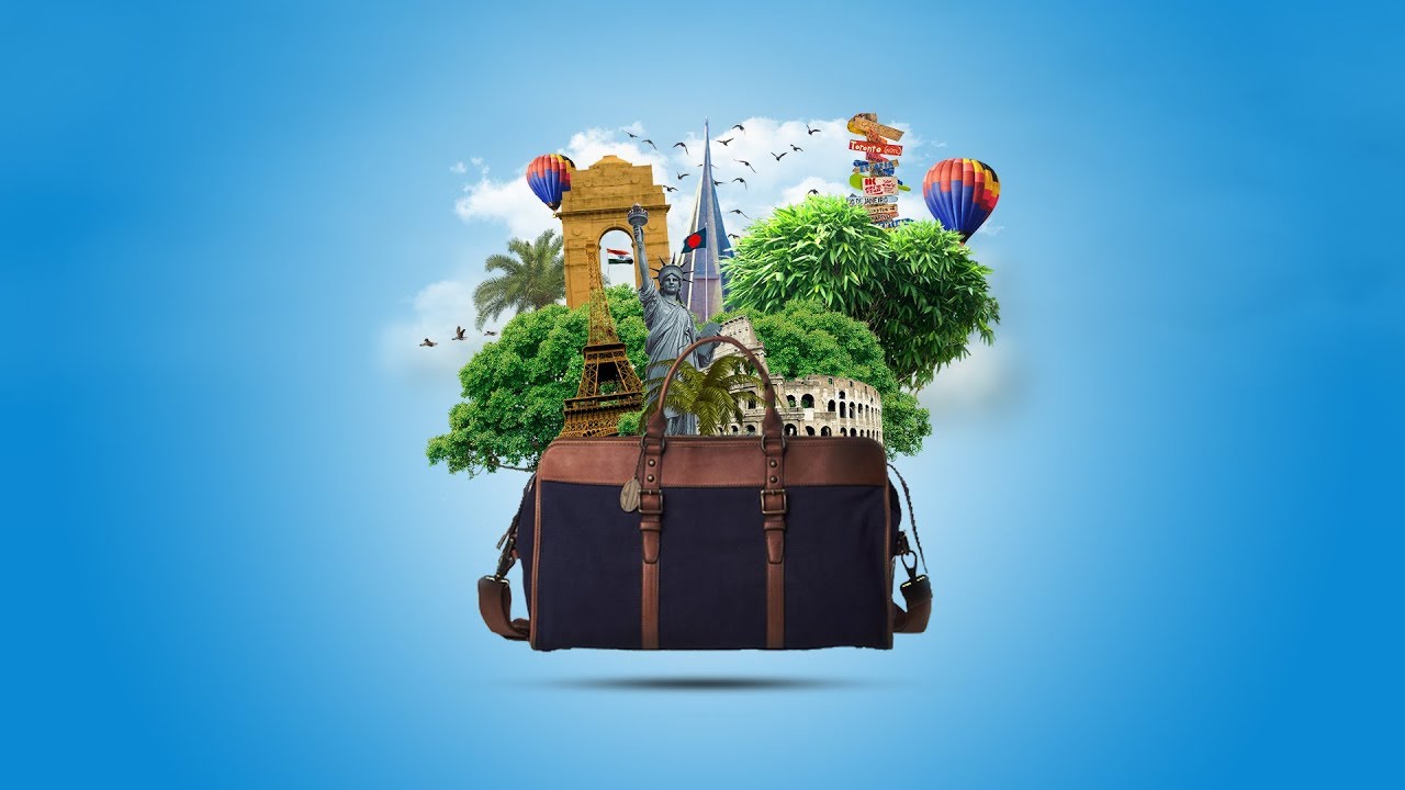 Photoshop Manipulation Tutorial | My Travel Bag - YouTube
