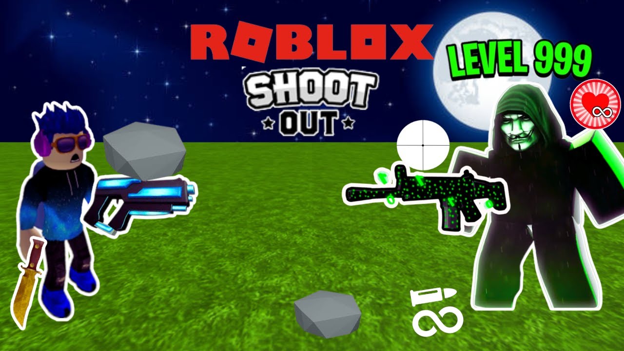 I DEFEATED A HACKER IN ROBLOX! | Shoot Out... - YouTube