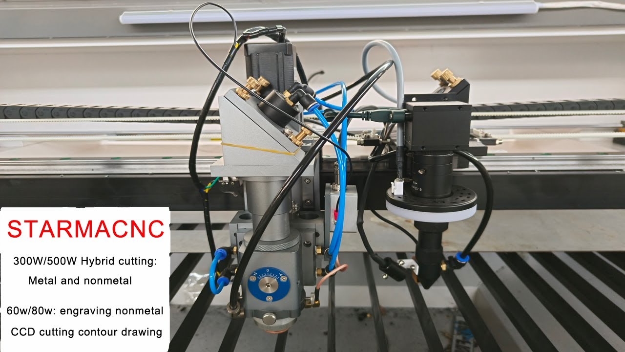 300w 500w co2 hybrid laser cutting metal and nonmetal with 80w laser ...