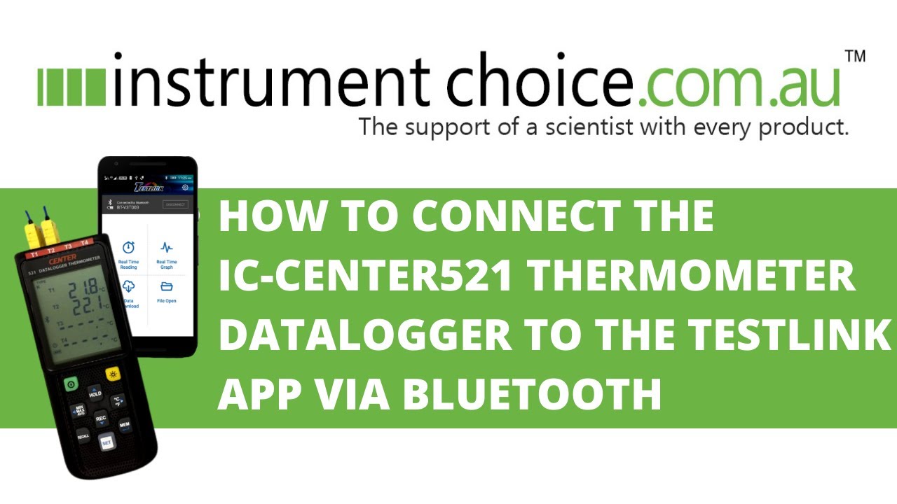How to Connect the IC-Center521 Thermometer Datalogger to the TestLink ...