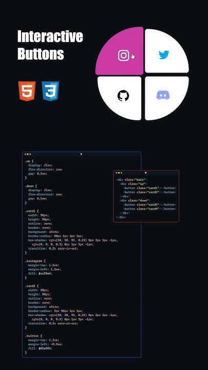Social media icons animation (HTML, CSS only)#code #htmlcss #frontend #development #programming ...