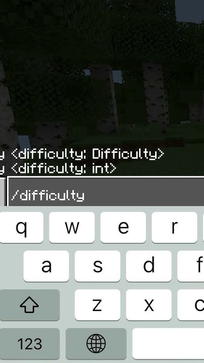 How to use the difficulty command in minecraft (ep4) - YouTube