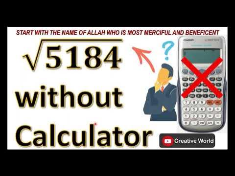 Find the Square Root of any Value without using Calculator - YouTube