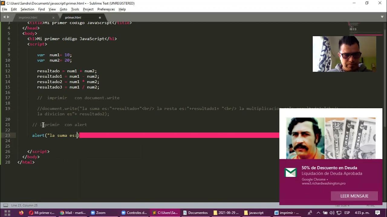 imprimir en JavaScript - YouTube