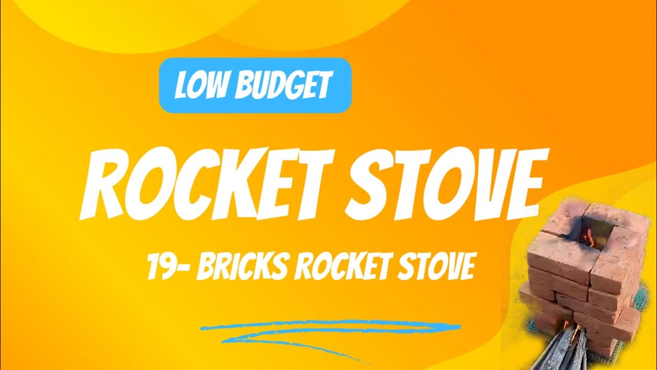 Rocket stove | Rocket aduppu | ராக்கெட் அடுப்பு | 19 bricks rocket ...