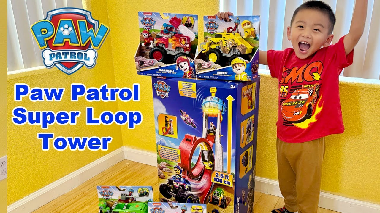 Paw Patrol Super Loop Tower - YouTube