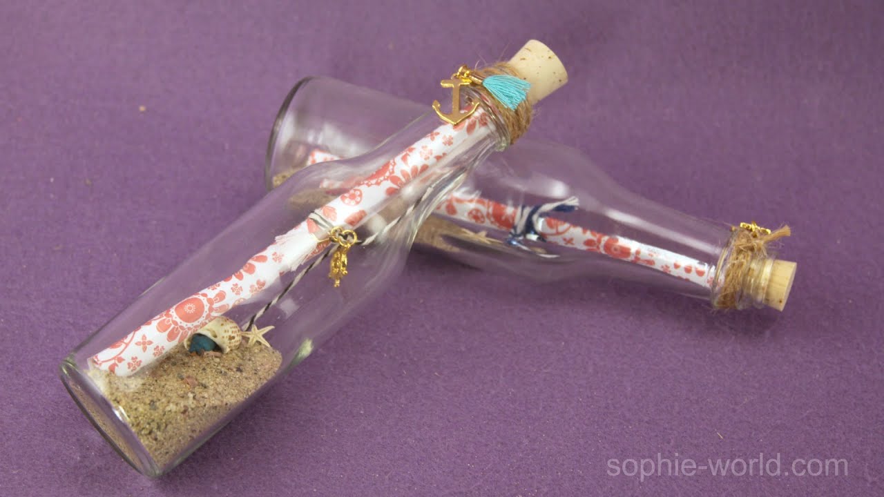 How To Make A Message In A Bottle Sophie s World YouTube how-to-make-a-message-in-a-bottle-sophie-s-world-youtube
