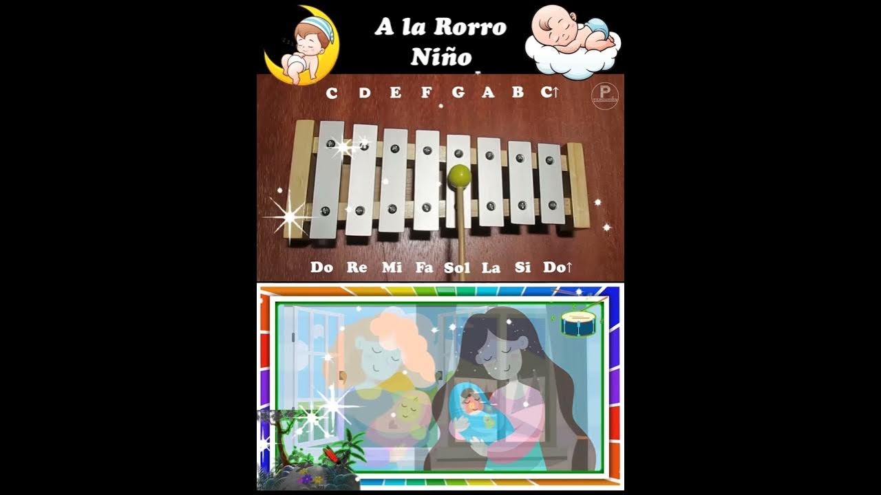 🎶A la rorro niño / canciones en xilófono / SONGS ON XYLOPHONE -Tutorial ...