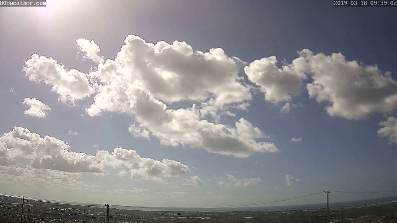 Hawaii Weather Webcam #2 (Second camera) Timelapse for Monday, March 18 ...