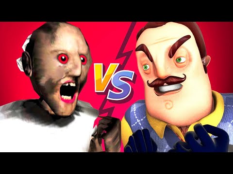 Гренни vs Привет Сосед - фильм (Все серии подряд Хеллоу Нейбор 3D анимация)