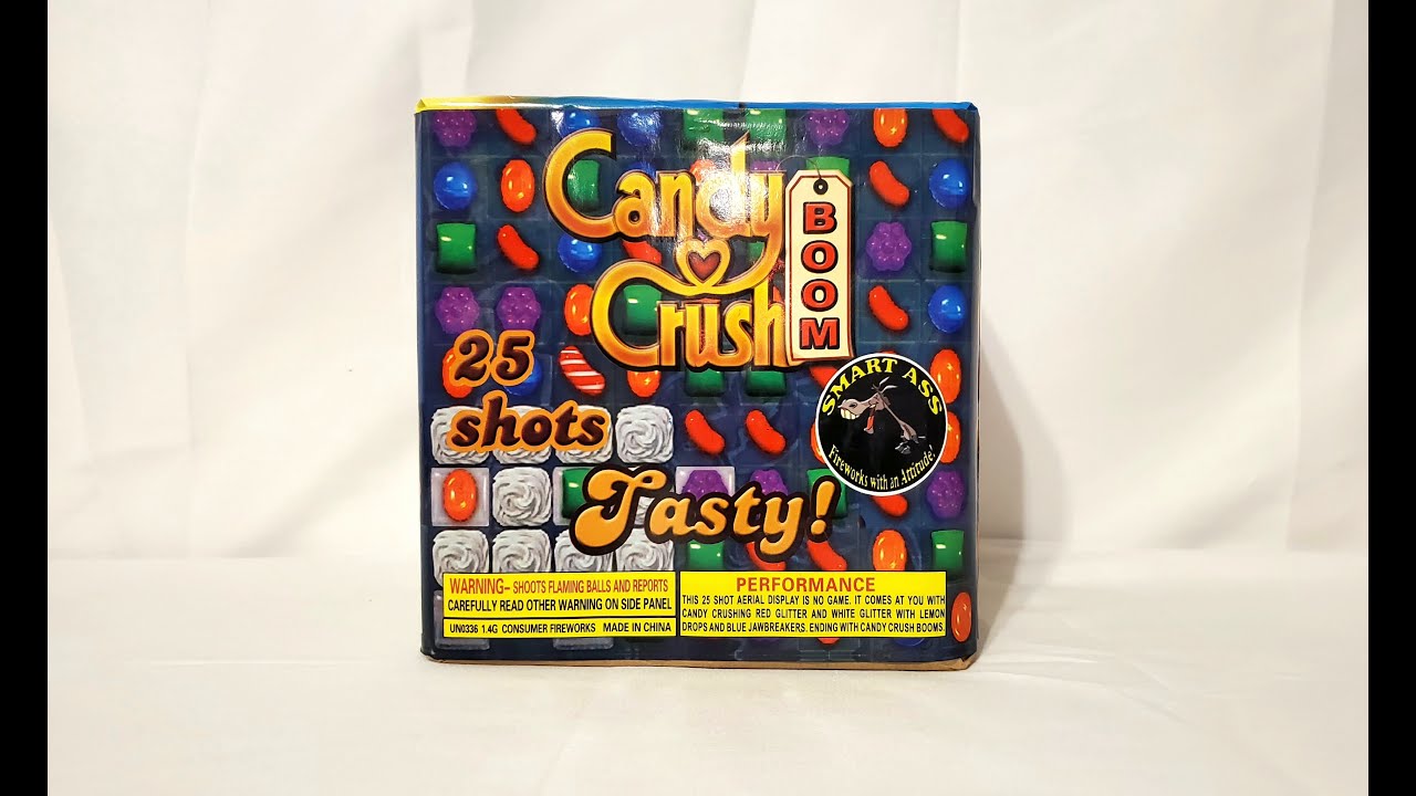 Candy Crush 200g 25 Shot Firework Cake (Banger) #fireworks #pyro # ...