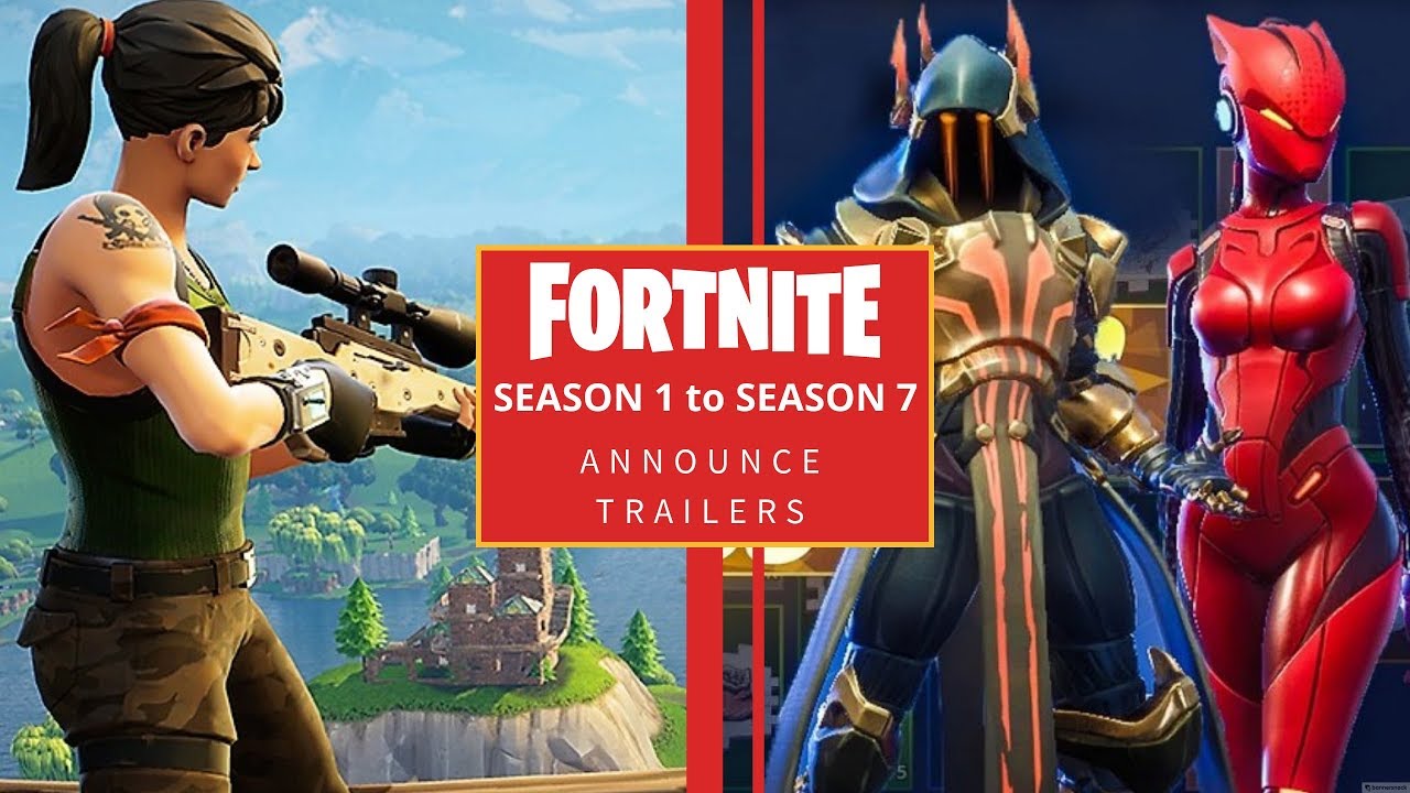 All Fortnite Season Announce Trailers! (Season 1 - Season 7) - YouTube