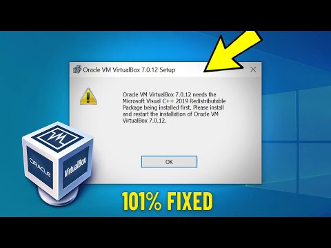 Oracle VM VirtualBox needs Microsoft Visual C++ Redistributable Package being installed first Fix ✅