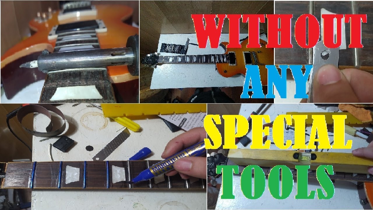 Refretting Without any Special luthier Tools (stainless steel frets) - YouTube