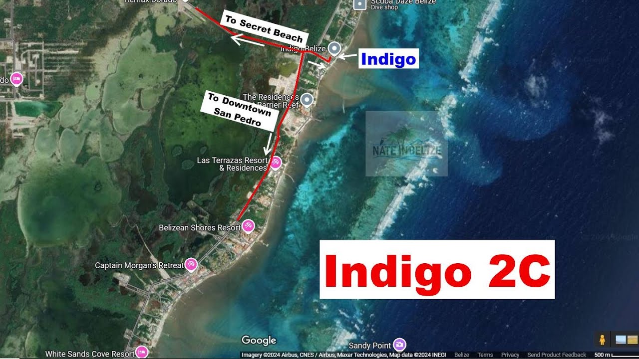 San Pedro, Belize Indigo 2C - YouTube