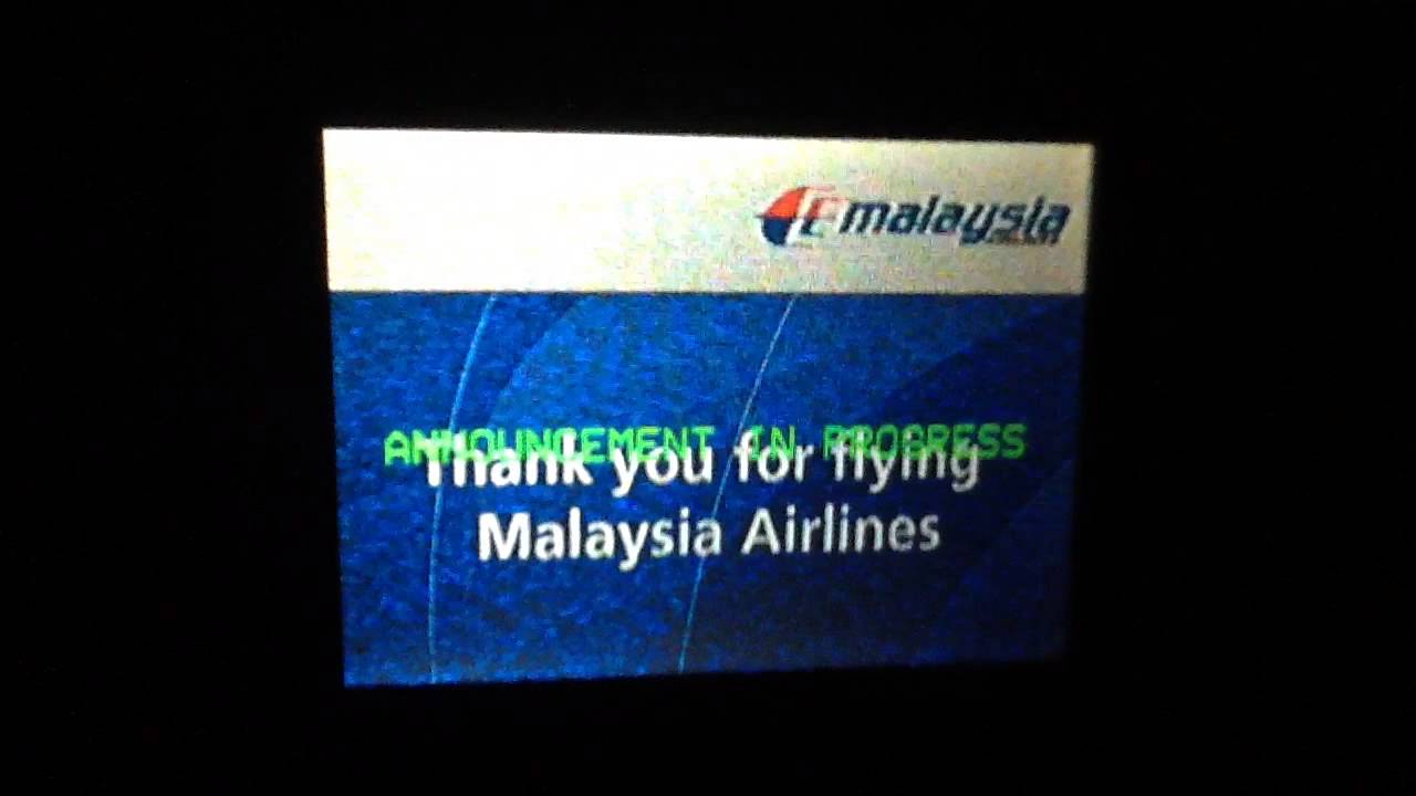 Malaysia Airlines MH133 KUL - AKL (6/6) - YouTube