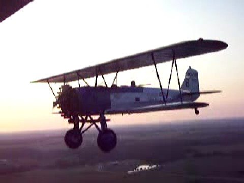 Stearman C3B Sunset Flight near Antique Airfield - YouTube