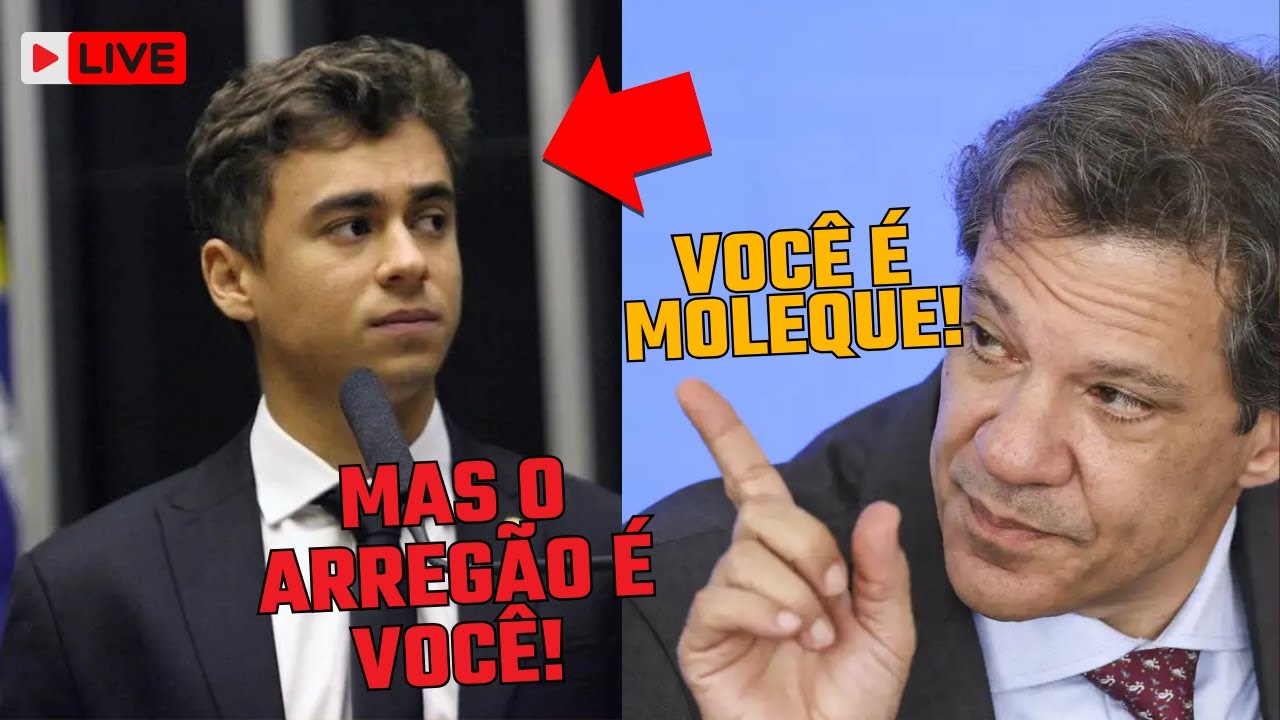 Nikolas Ferreira HUMILHA Haddad ao ser chamado de 'moleque' e faz ...