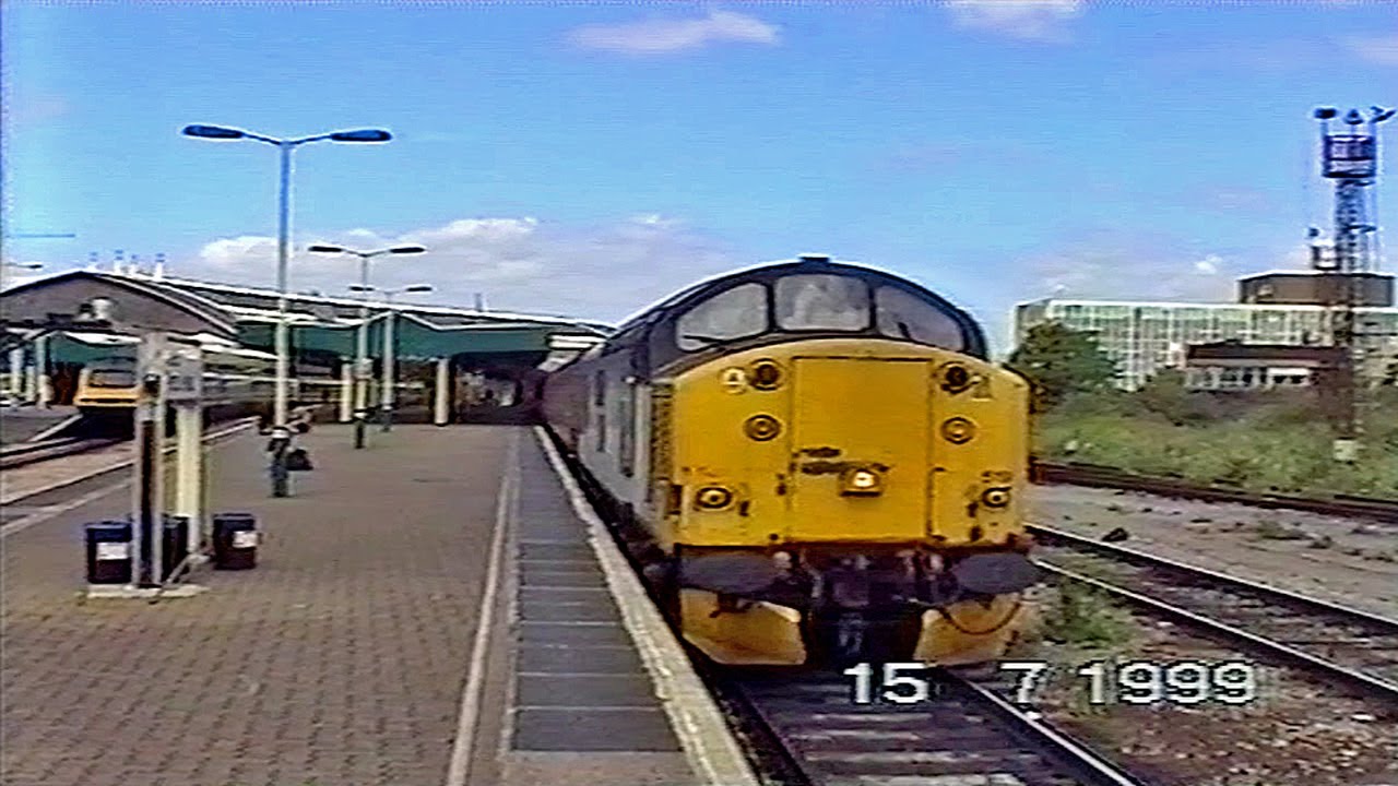 Class 37 37519 | Frome Bristol Rail Journey | 15th July 1999 - YouTube