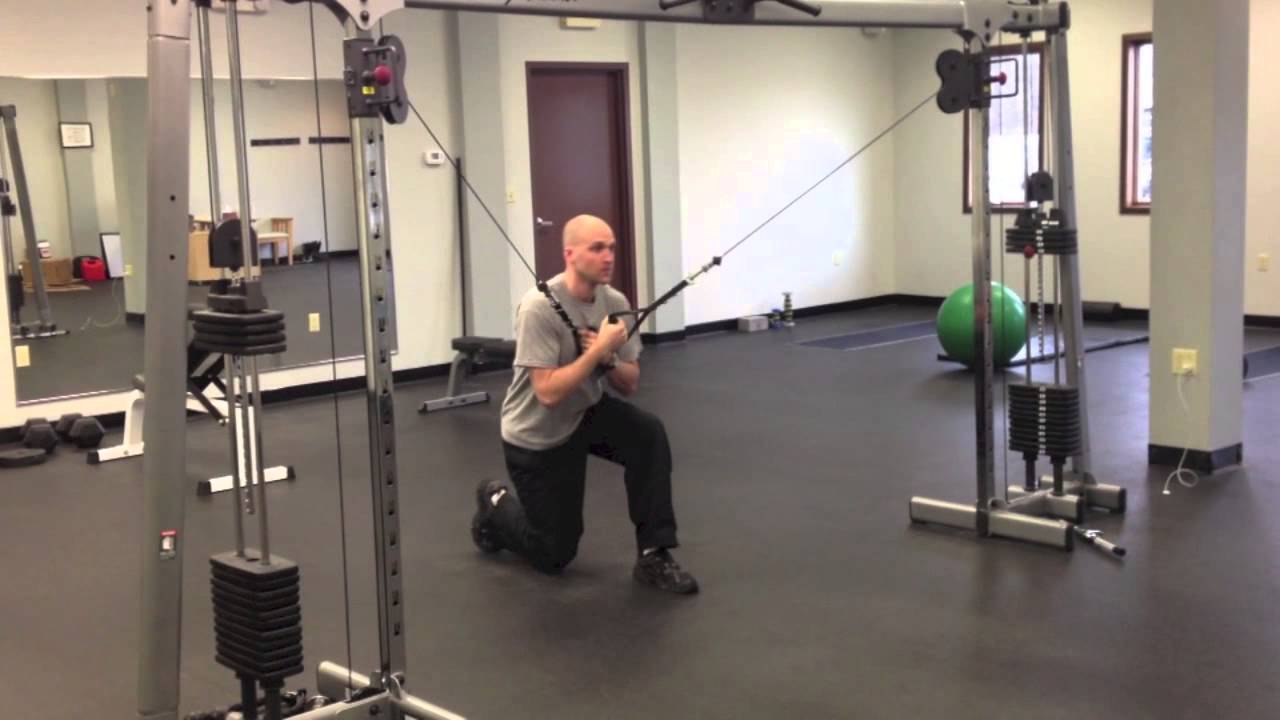 Cross Cable Pull Downs - YouTube