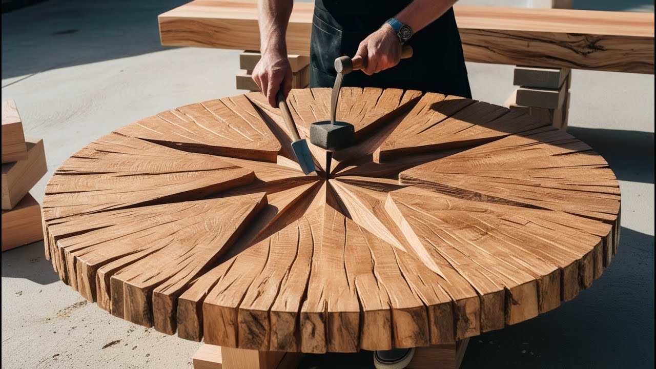 Using Faulty Wood Panels Make The Most Amazing Table Ever | Unique ...