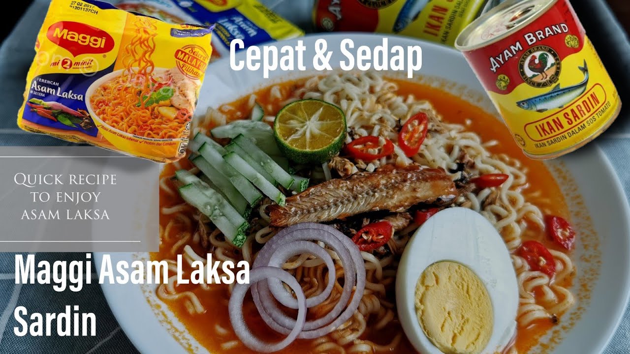 Resepi Maggi Asam Laksa Sardin || Maggi Sardin || Resepi laksa asam ...