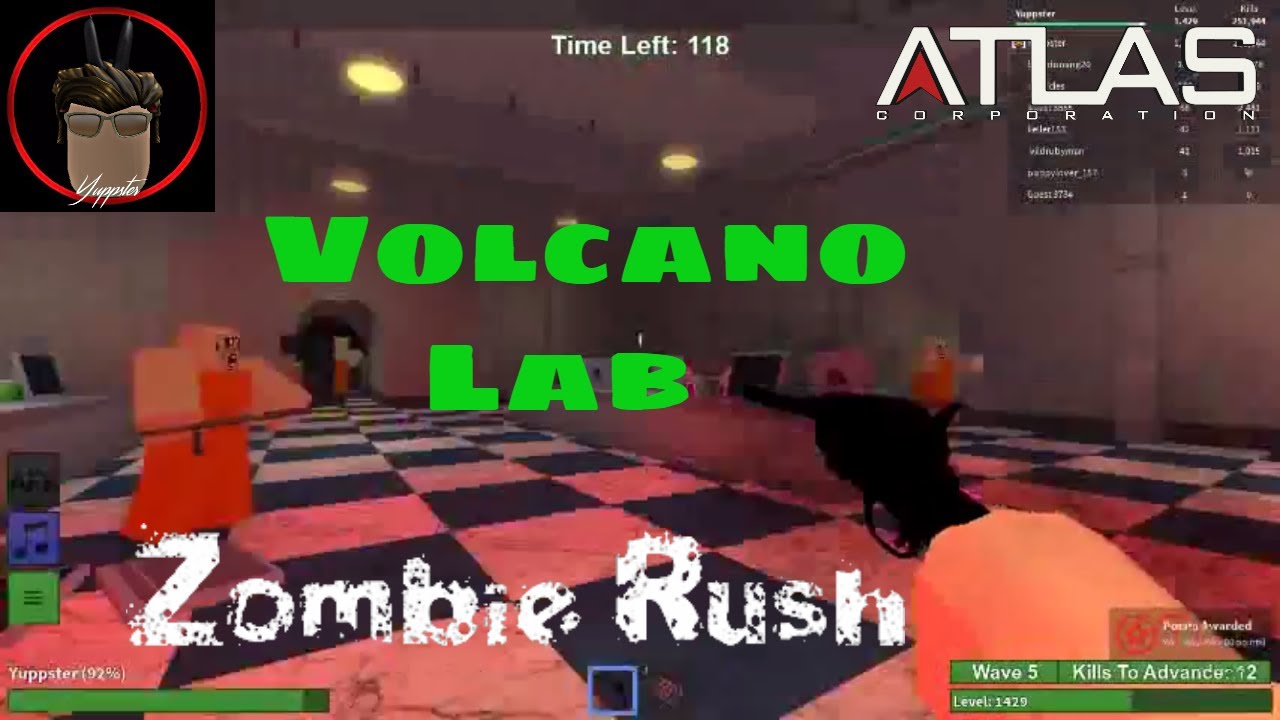 Roblox | Zombie Rush | Volcano Lab - YouTube