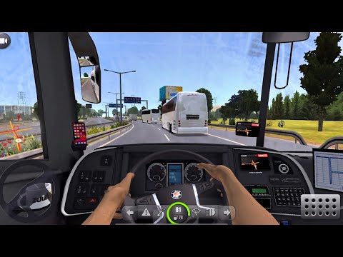 Coach Bus Marcopolo Paradiso G7 Driving Portland to Boston | Bus Simulator Ultimate Mobile GamePlay