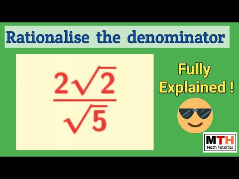 Rationalise the denominator | Fraction of surds | MATH Tutorial - YouTube