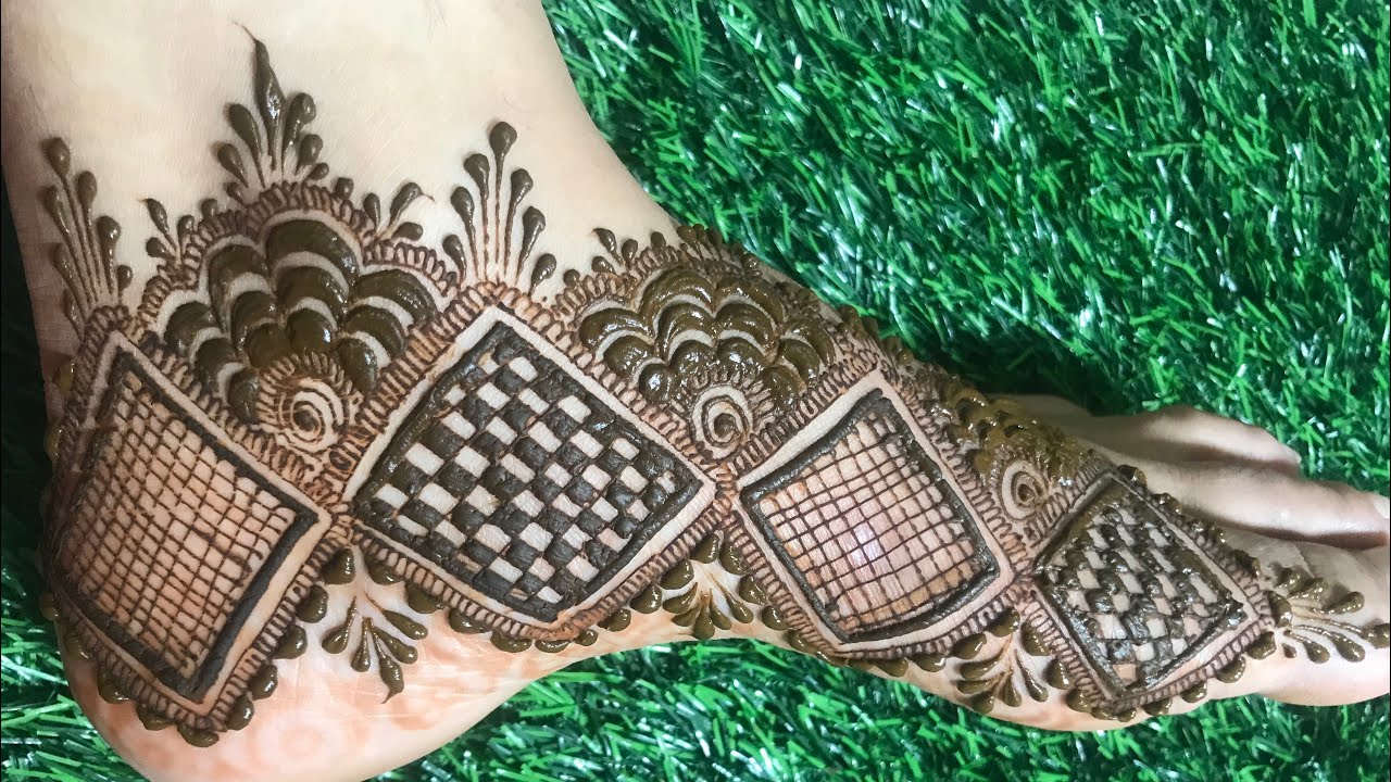 Side leg Mehandi design | latest Mehandi design | tutorial - YouTube