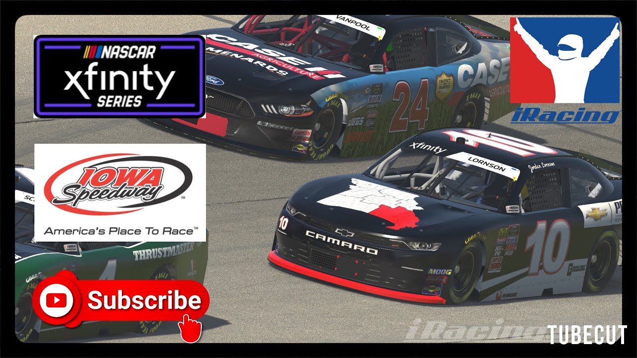 iRacing Nascar Official - Nascar Xfinity Series - Iowa Speedway - YouTube