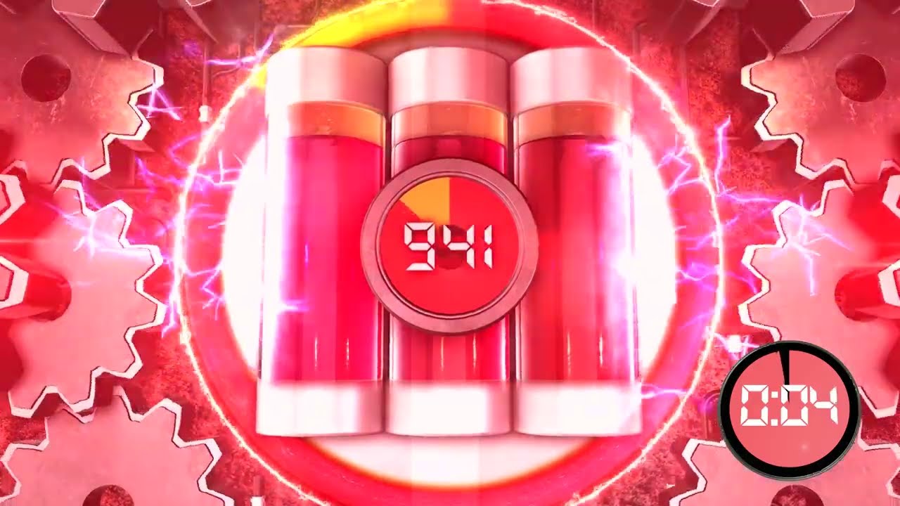 Electrifying Overcharge 1000% 2 Minute Countdown with Gearing Battery ...