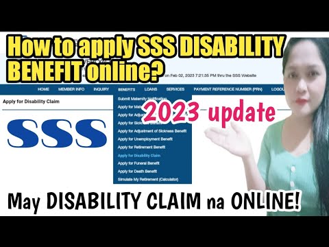 How to apply SSS DISABILITY benefits online? 2023 update - YouTube