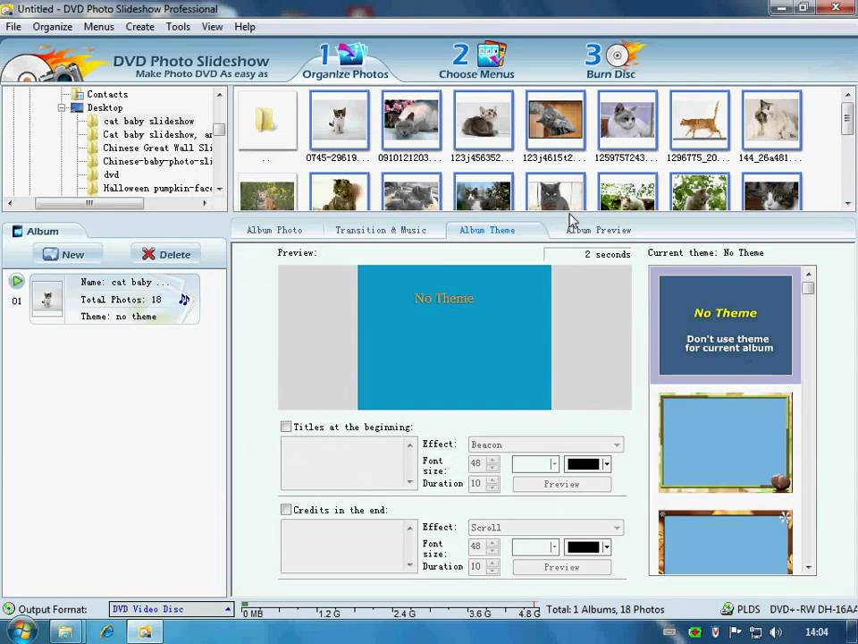 How to make dynamic Photo DVD music Slide show - YouTube