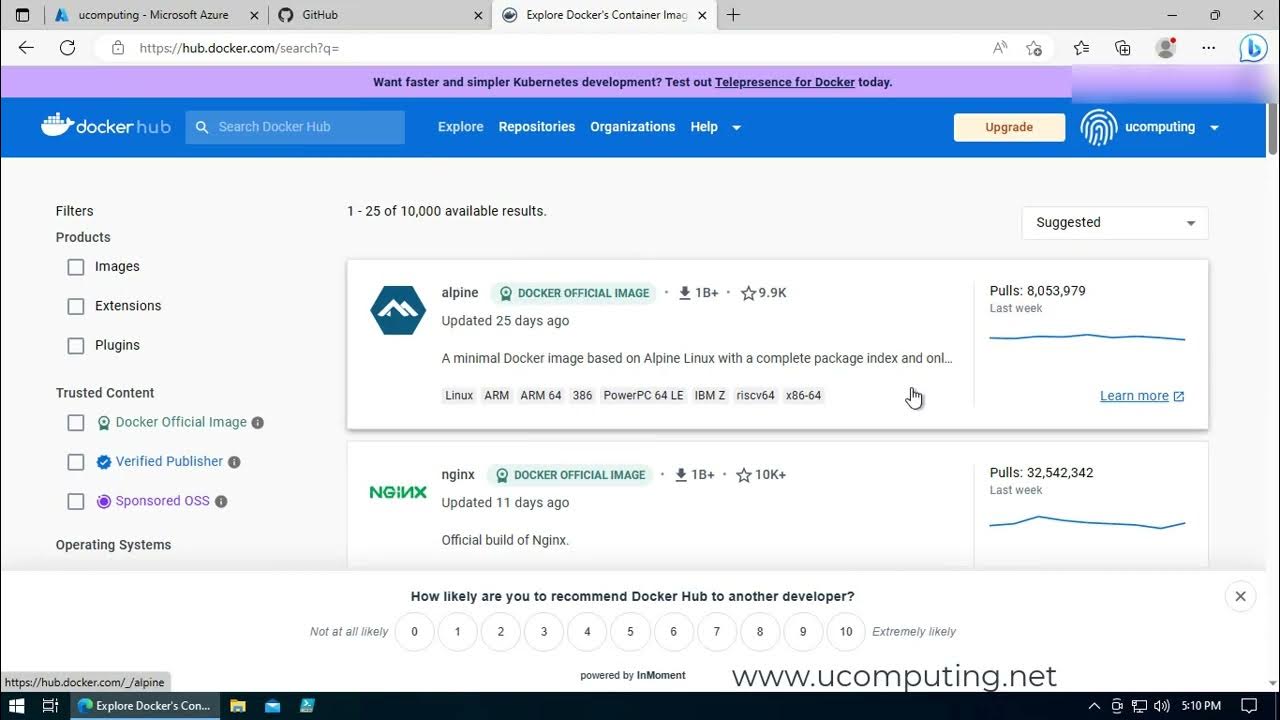 DEPLOYING WEBSITES USING AZURE CONTAINER INSTANCES WITH DOCKER HUB ...