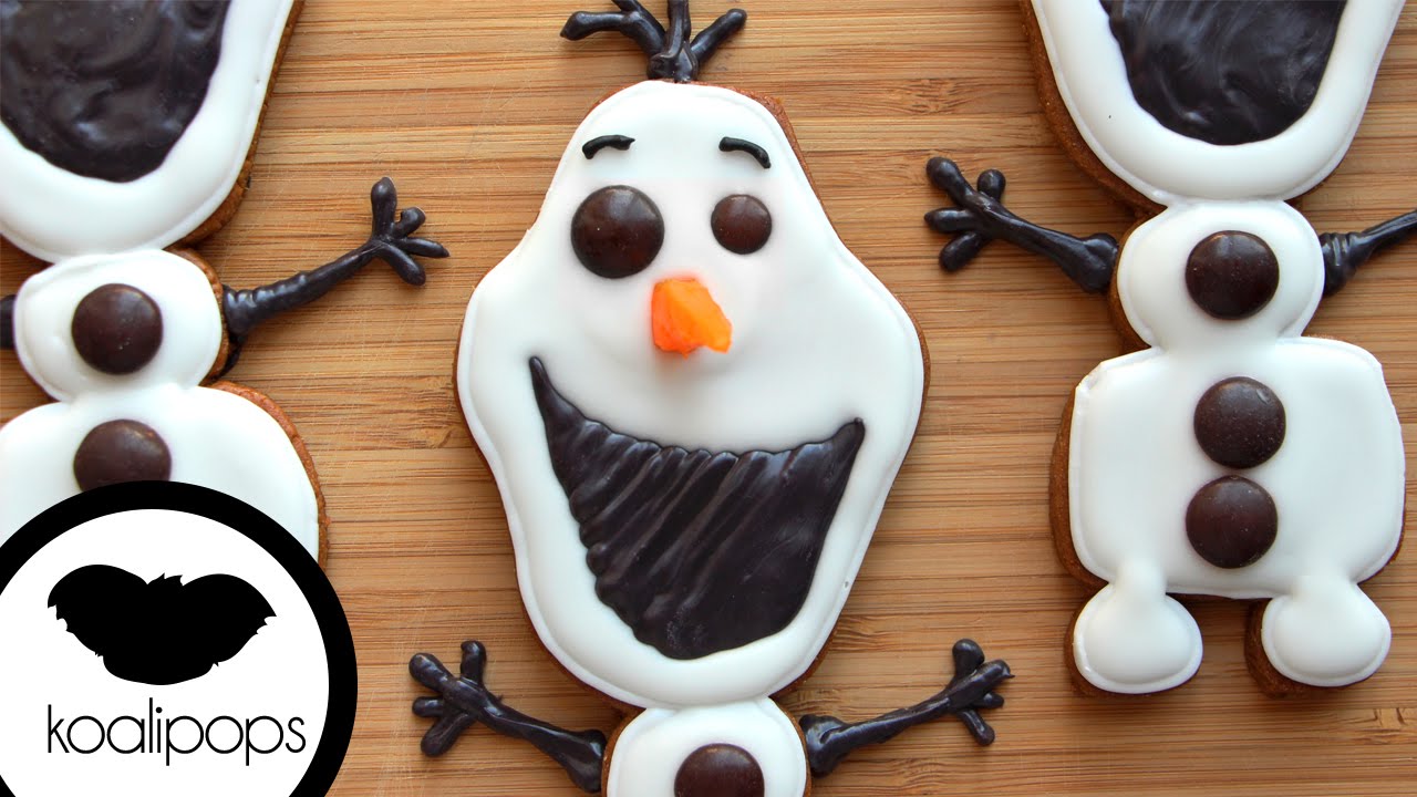 How to Make Olaf Snowman Cookies | Become a Baking Rockstar - YouTube