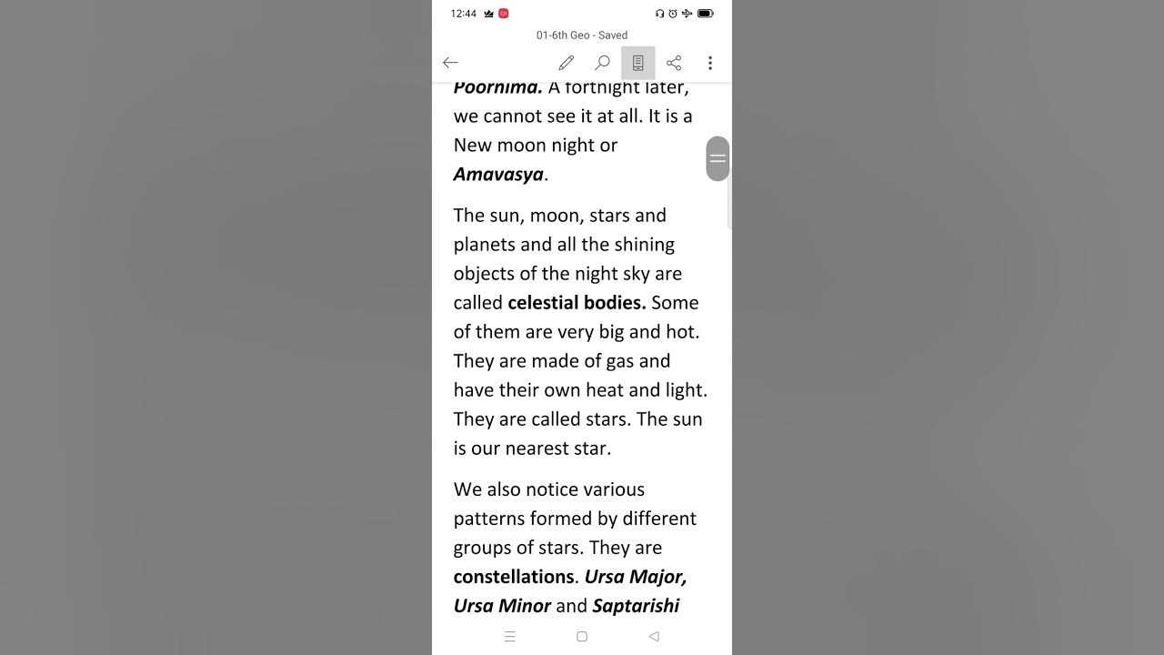 The Earth In The Solar System Class 6th NCERT Geography Chapter 1 the-earth-in-the-solar-system-class-6th-ncert-geography-chapter-1