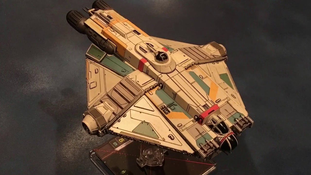 The Cardboard Dungeon: X-Wing Ship Review - Ghost - YouTube