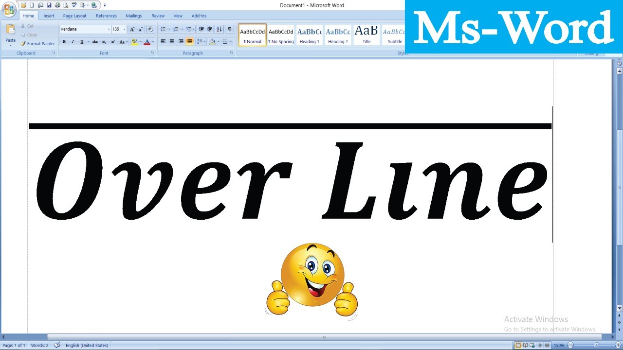 How To Use Overline In Word Shortcut Key For Overline In Word How To Use Overline In Word Shortcut Key For Overline In Word