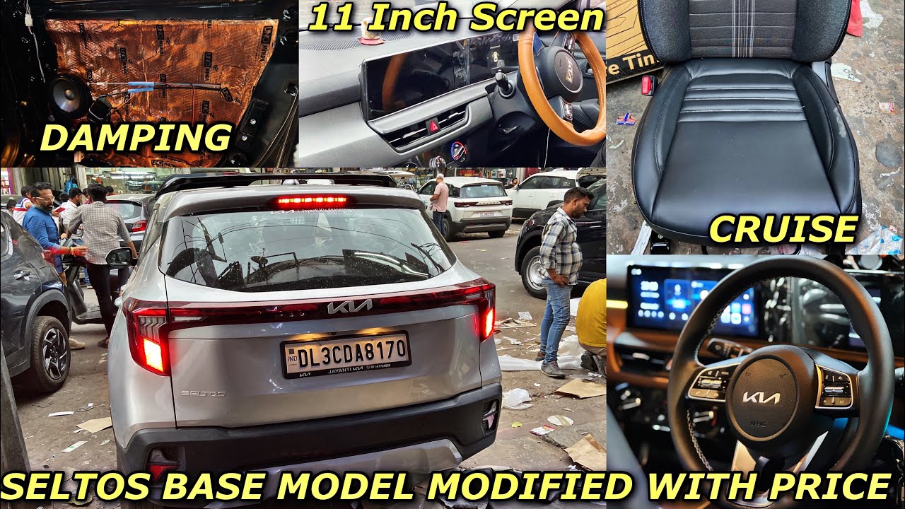 2024 KIA SELTOS HTE BASE MODEL FULLY MODIFIED WITH PRICE | SELTOS ...