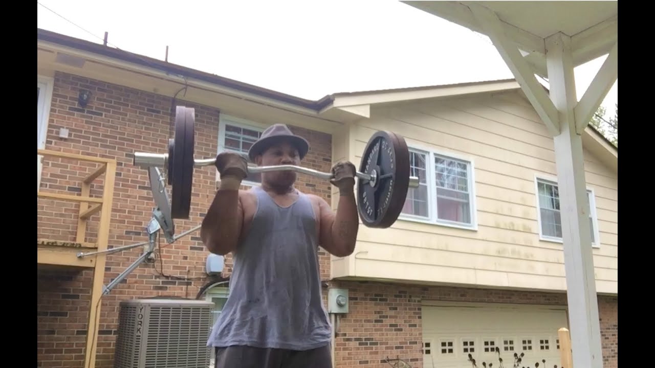 HEAVY CHEAT CURLS WITH 215 LBS & 165 LBS & TRICEP EXTENSIONS WITH SOME ...