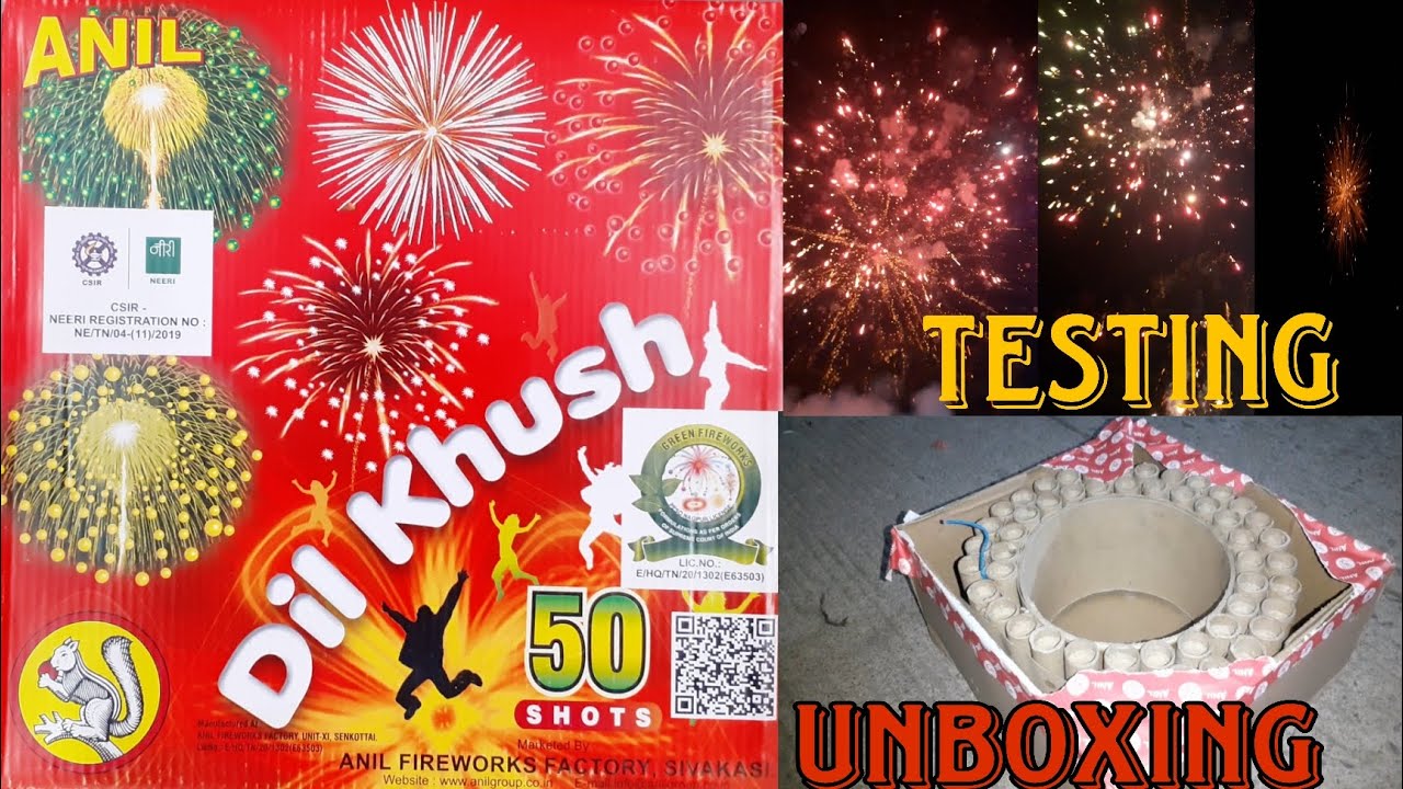 Anil Dil Khush 50 Multicolour Shots 💥 testing diwali 2025 | Anil 50 ...