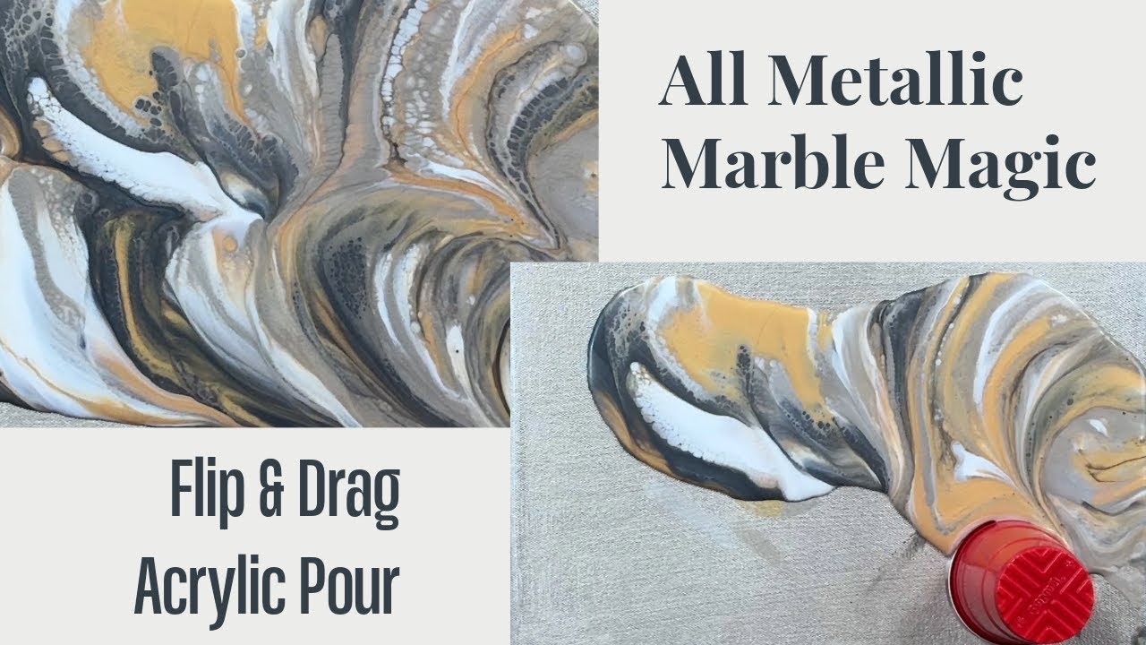 Warm Earthy Elegance Stunning Metallic Marble Effect with Double Flip ...